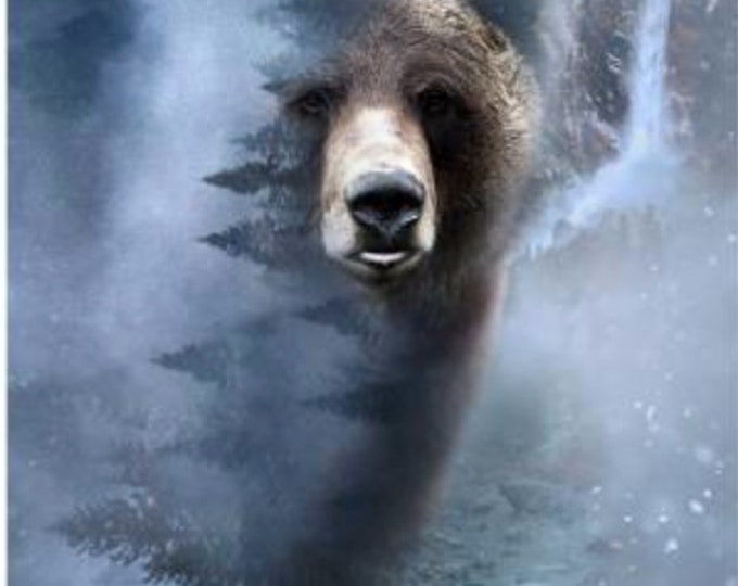 Storm Bear From Hoffman Fabrics. Part of the Call of the Wild Group. - Etsy