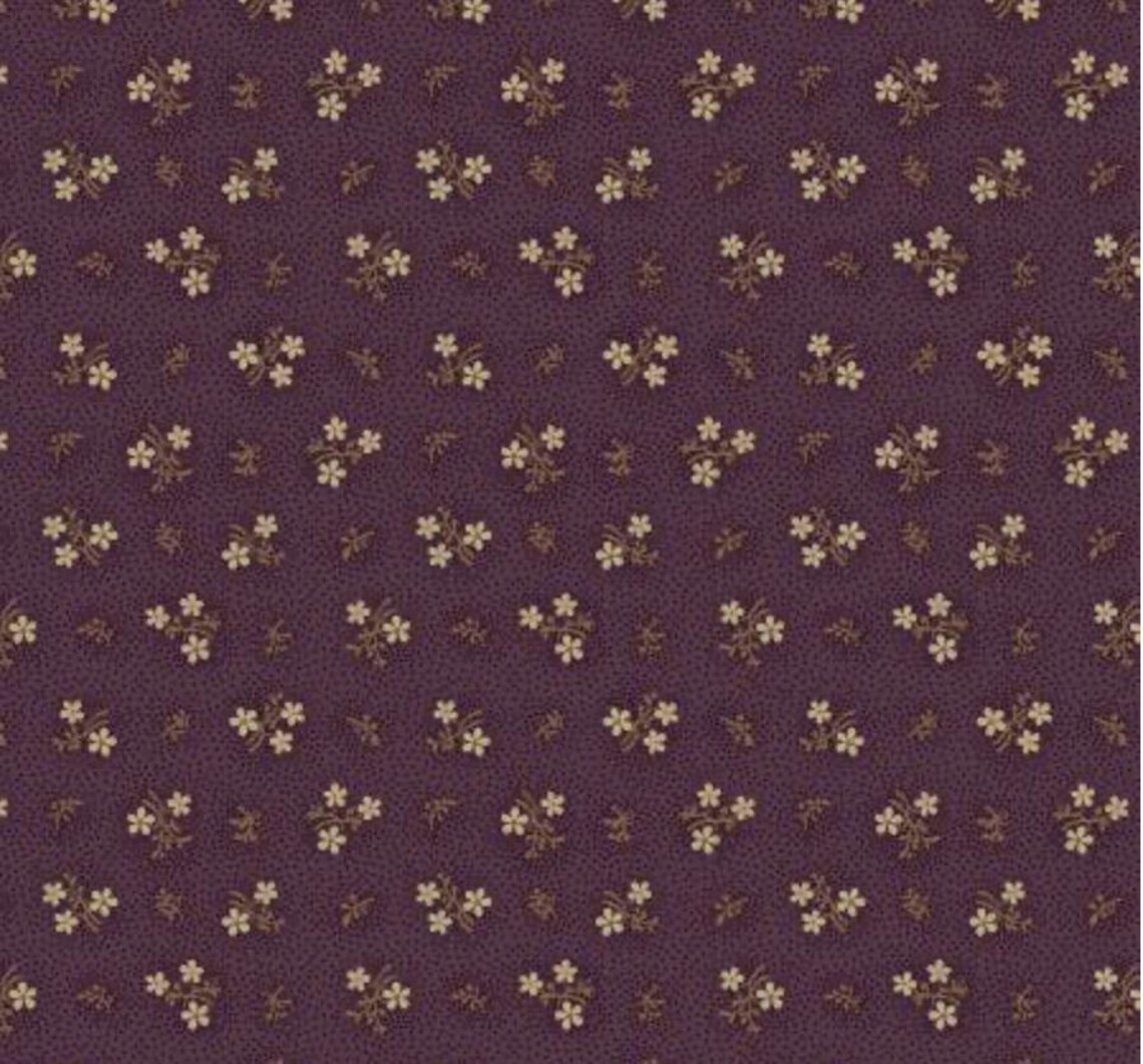 Purple Flannel With Small Flower Design. Part of Pam Buda's "mercantile ...