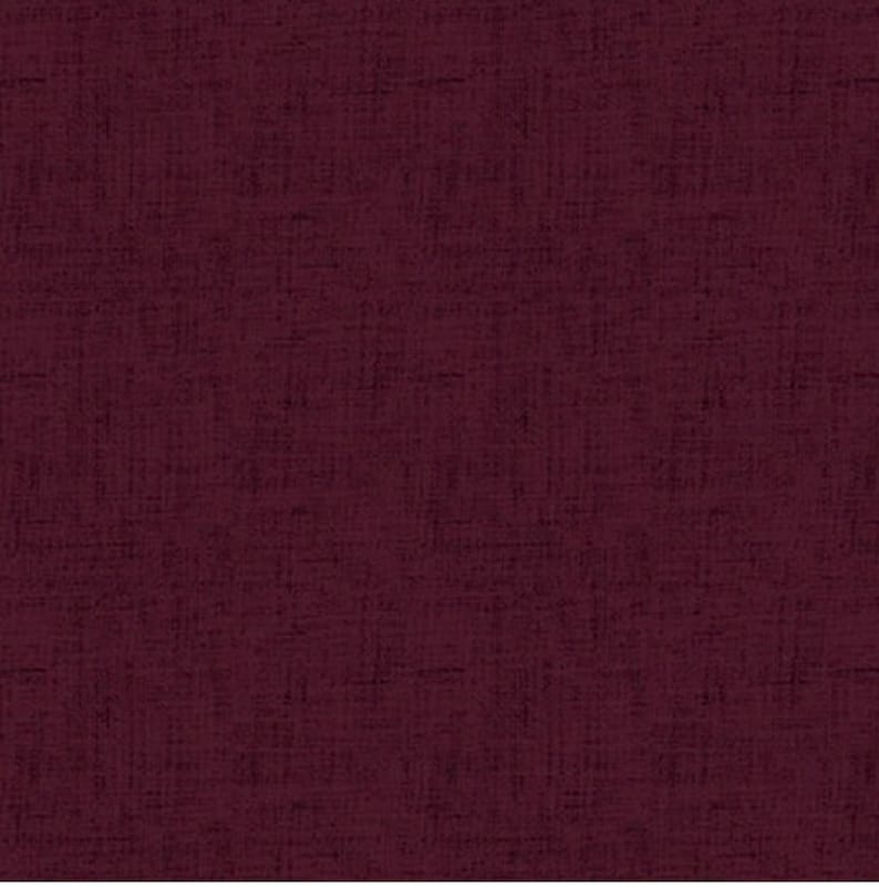 Dark Plum Fabric With Linen Look. - Etsy