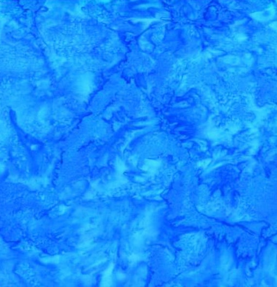 A Pretty Ocean Blue Batik From Hoffman Fabrics. They Named It | Etsy