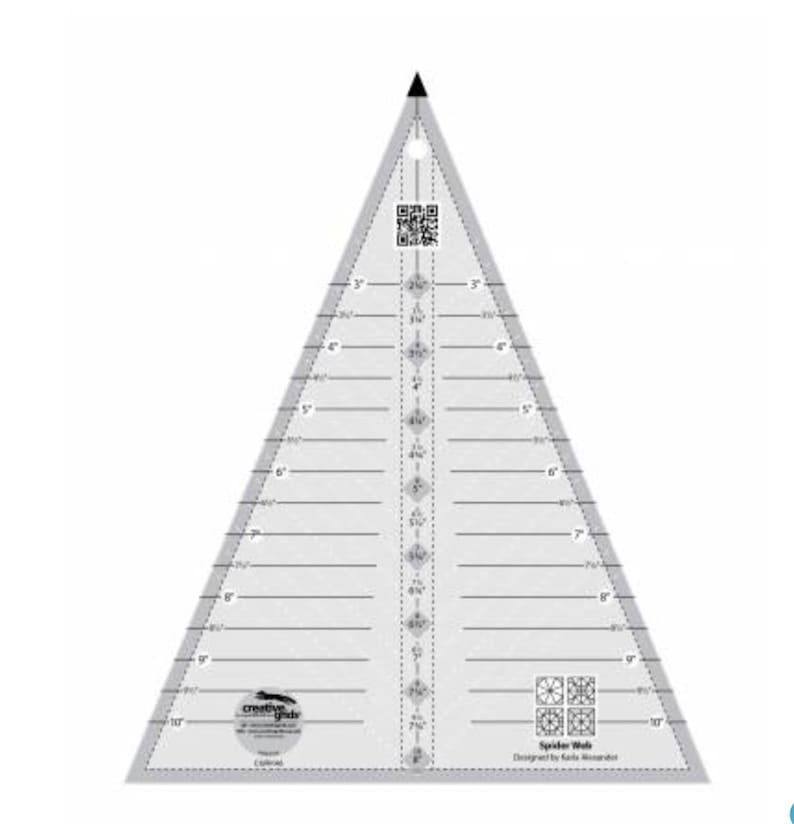Creative Grids Spider Web Ruler and Crazy Christmas Tree Pattern. - Etsy