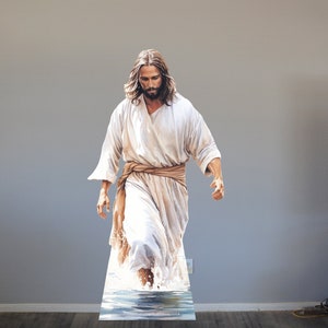 Jesus Walking on Water Cardboard Cutout Prop, Life Size Cutout ...