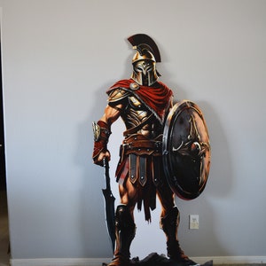 Spartan Gladiator Cardboard Cutout Prop With Easel on the Back to Make ...