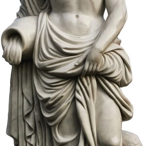 Greek Statue of Woman and Fish Cardboard Cutout With Easel on the Back ...