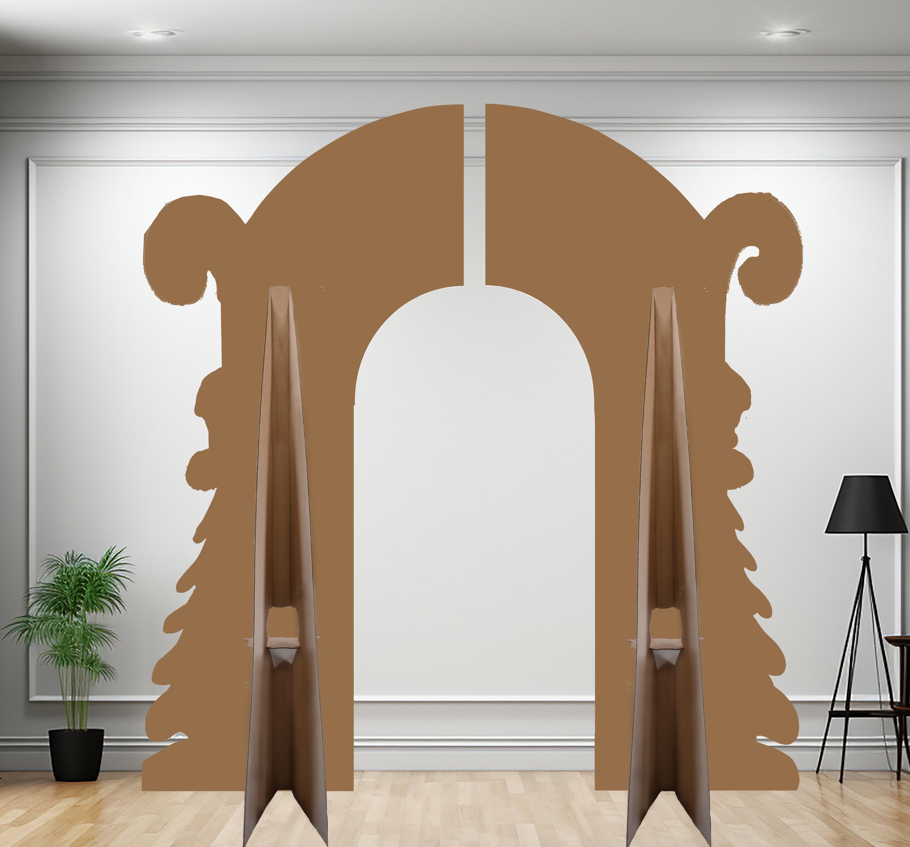 Candy Cane Arch North Pole Cardboard Cutout Prop, Easels on the Back ...