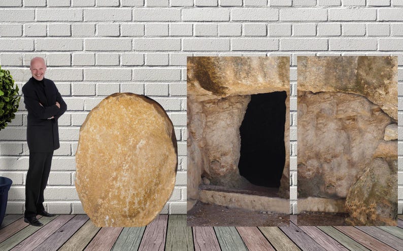 Tomb of Jesus Cardboard Cutout Prop, Finished Size of Tomb is 6' Tall X ...