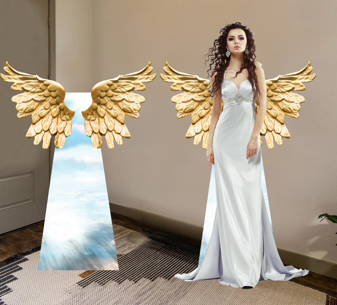 Angel Wings Cardboard Cutout Prop With Easel on the Back - Etsy