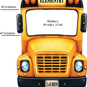 School Bus Cardboard Cutout Party Prop With Easel on Back. Bus is 72 ...