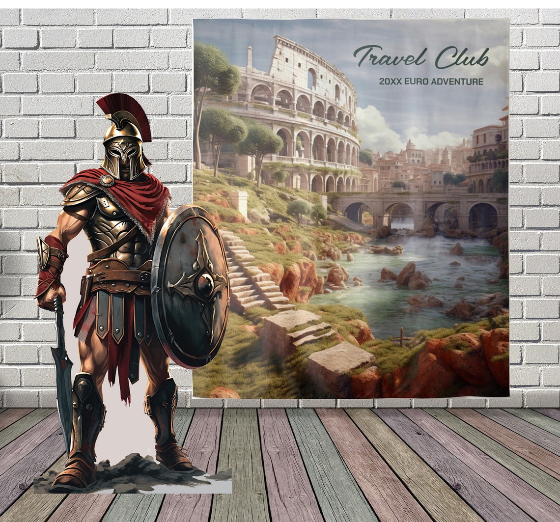 Spartan Gladiator Cardboard Cutout Prop With Easel on the Back to Make ...