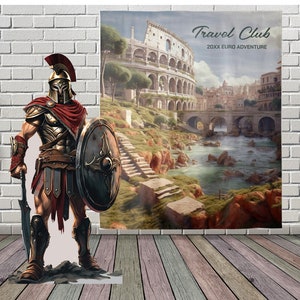 Spartan Gladiator Cardboard Cutout Prop With Easel on the Back to Make ...