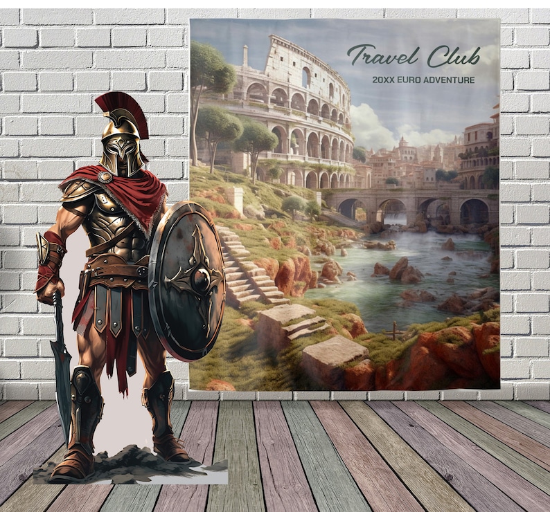 Spartan Gladiator Cardboard Cutout Prop With Easel on the Back to Make ...