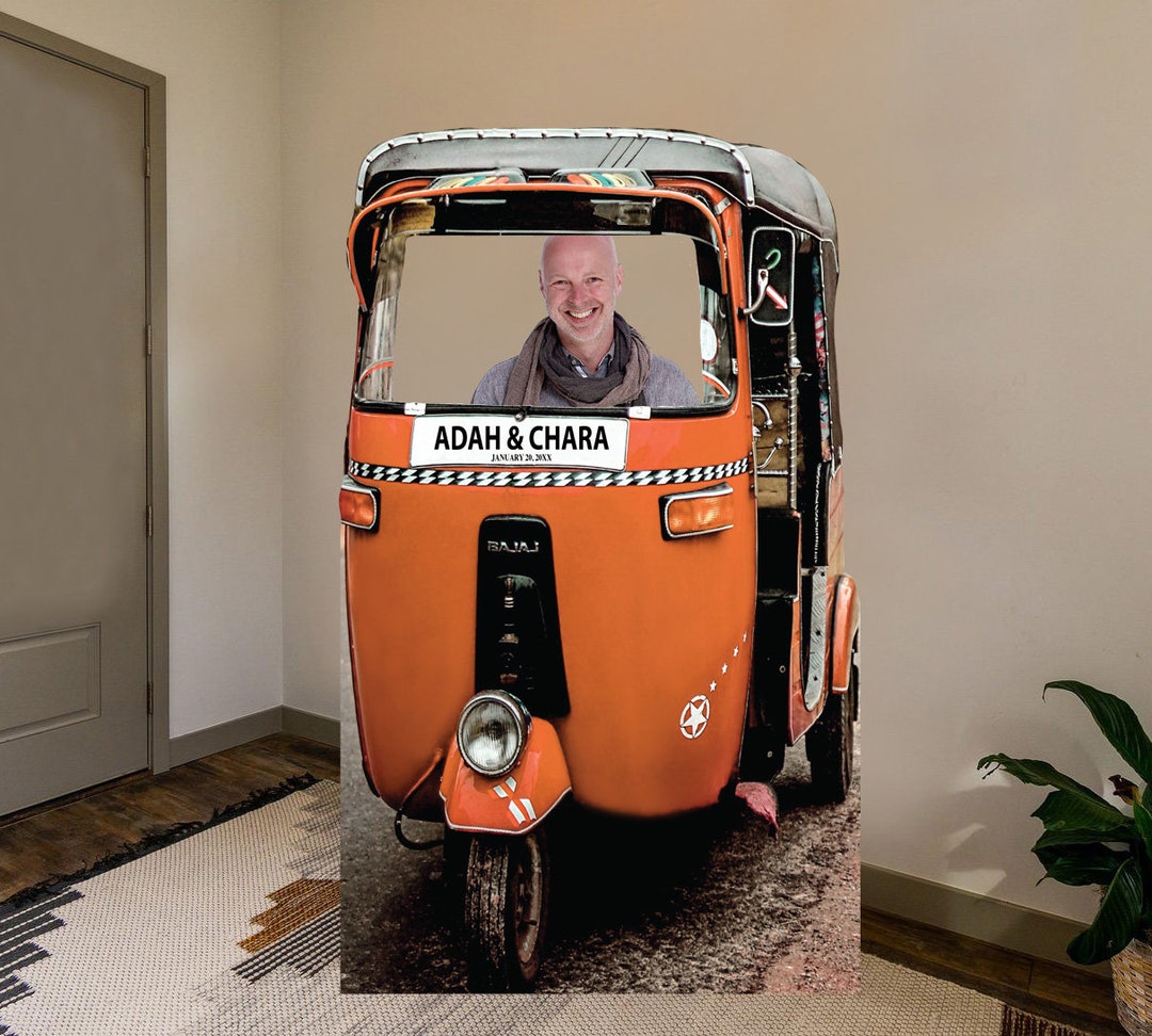 Rickshaw Cardboard Cutout Party Prop 72 Inches Tall X 42 Inches Wide ...