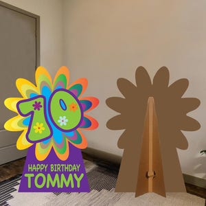 70s Retro Birthday Party Prop Cardboard Cutout - Etsy