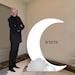 Large Crescent Moon Custom Life Size Cardboard Cutout With Star ...