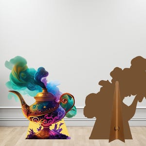 Magic Genie Lamp, Genie Bottle, Magic Lamp Cardboard Cutout Prop, Cute ...
