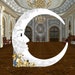Crescent Moon Prop With Face Cardboard Cutout. Moon is in Three Pieces ...
