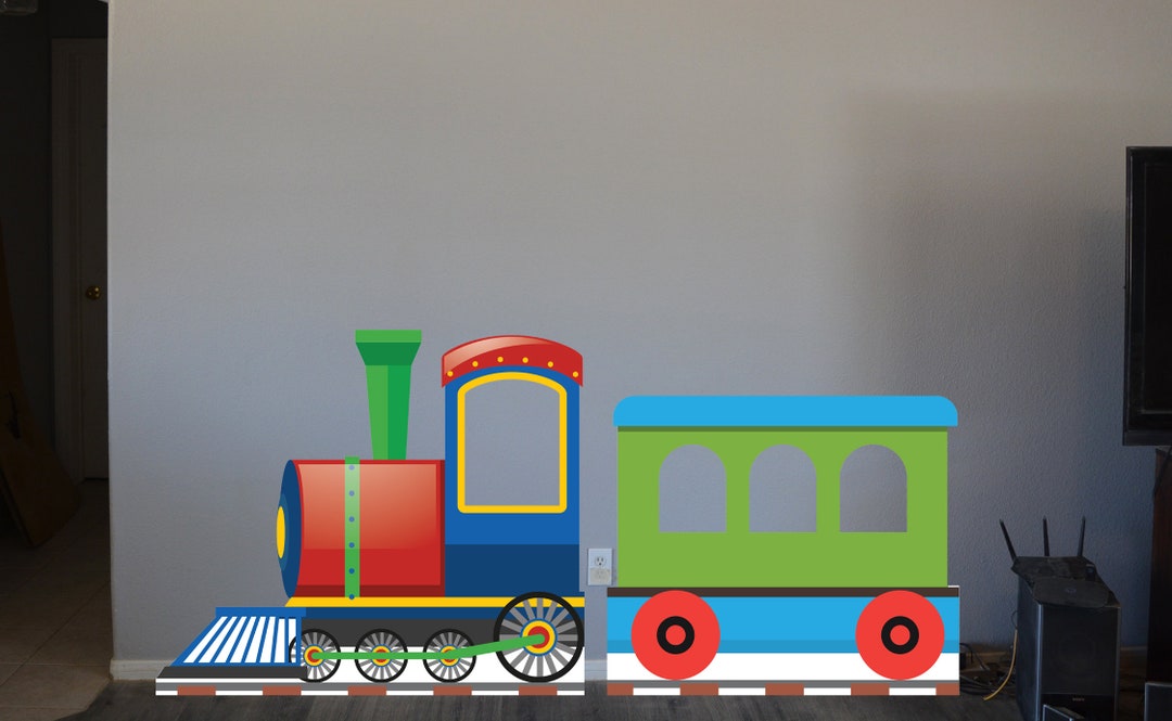 Train Engine Cardboard Cutout, Train Car Sold Separate, Easel on the ...