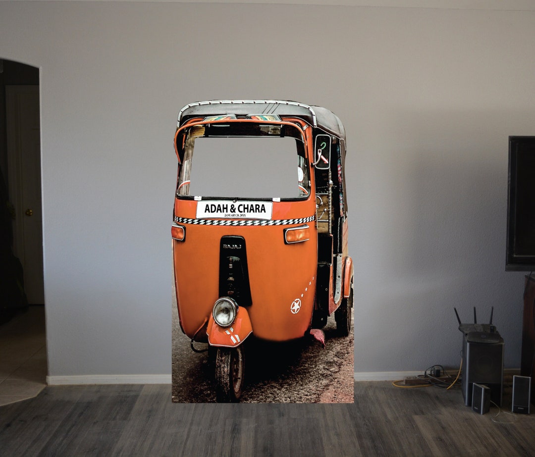 Rickshaw Cardboard Cutout Party Prop 72 Inches Tall X 43 Inches Wide ...