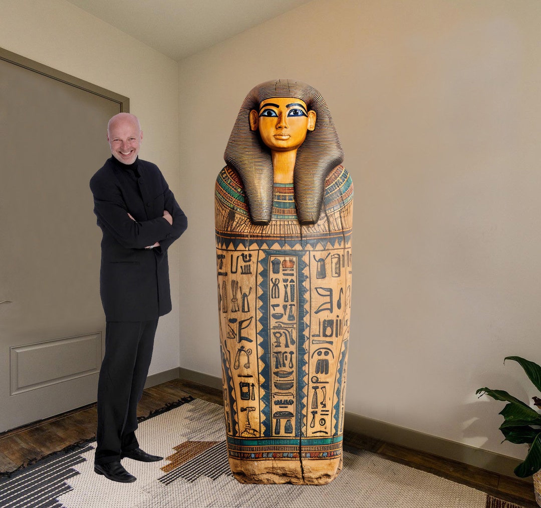 Egyptian Sarcophagus Cardboard Cutout, With Easel on the Back - Etsy