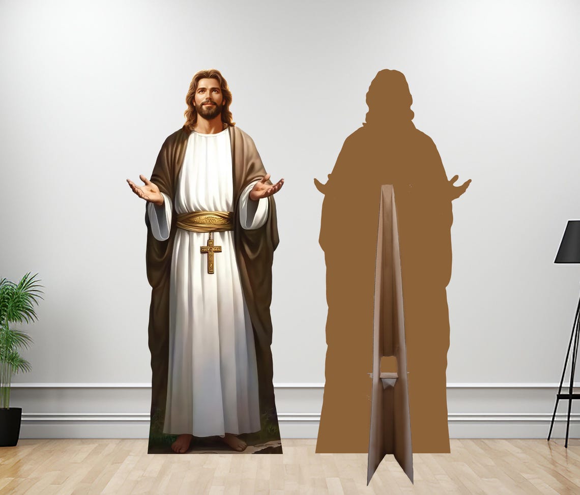 Jesus Resurrected Life Size Cardboard Cutout: Easter Sunday Decor - Etsy