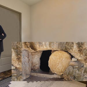 Tomb of Jesus, Easter Sunday Tomb Prop, Cardboard Cutout, With Easel 90 ...