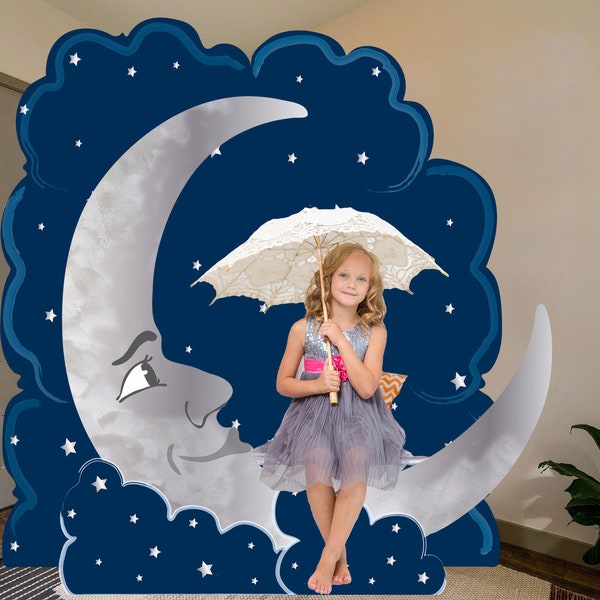Cardboard Crescent Moon Cutout - Etsy