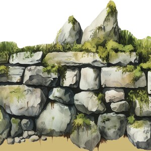 Stone Wall Stage Prop Flat Cardboard Cutout With Easels on the Back - Etsy