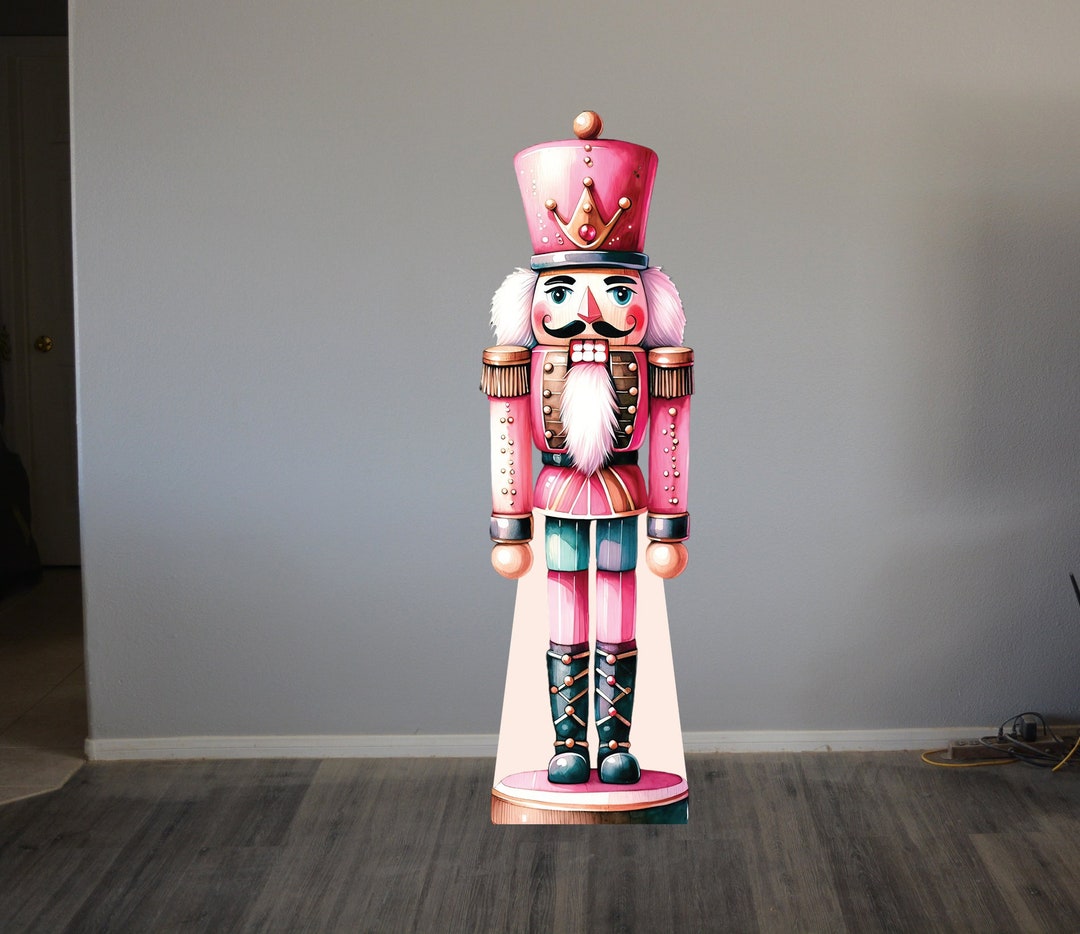 Pink Nutcracker Cardboard Cutout, Free Standing With Easel on the Back ...