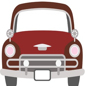Vintage Car Cardboard Cutout Party Prop, Vintage Car Photo Prop, Travel ...