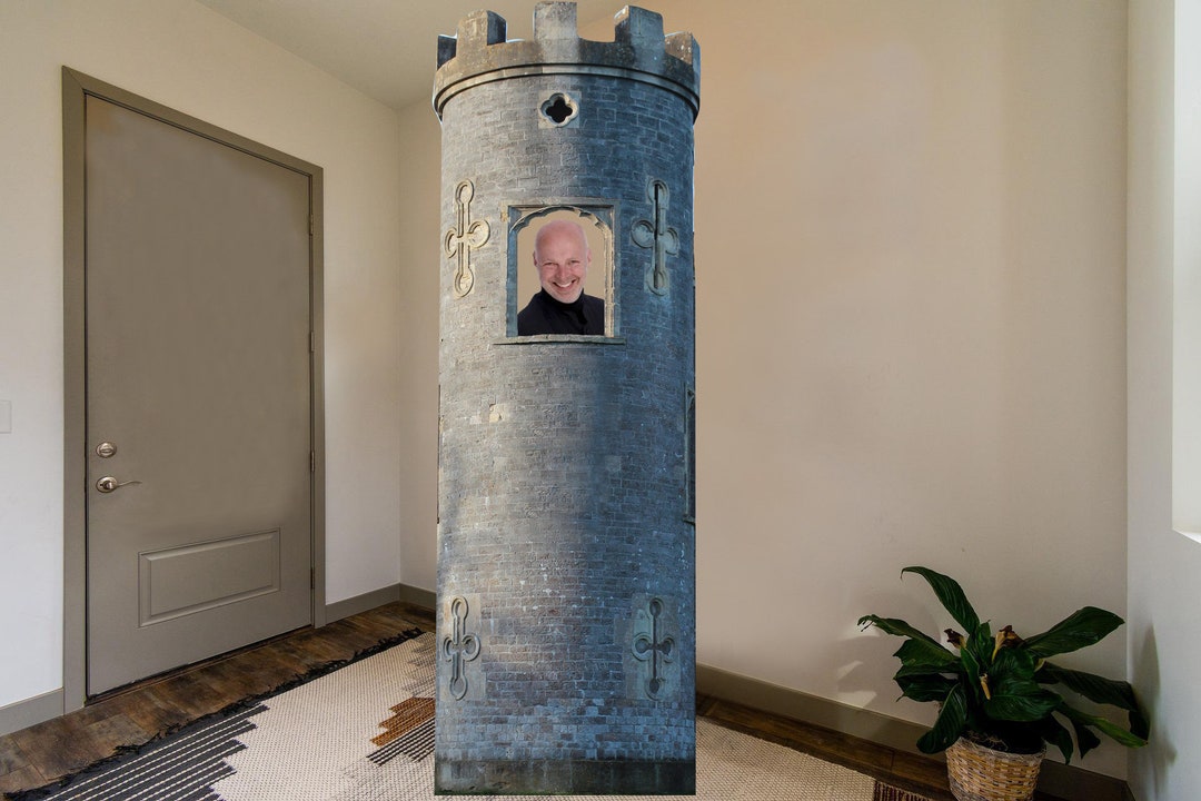 Castle Tower Life Size Cardboard Flat Cutout, Medieval Tower, Prop With ...