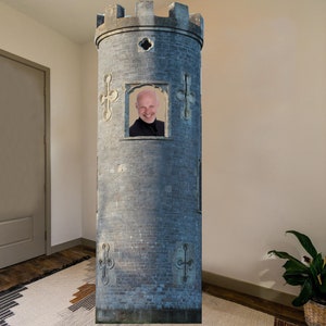Castle Tower Life Size Cardboard Flat Cutout, Medieval Tower, Prop With ...