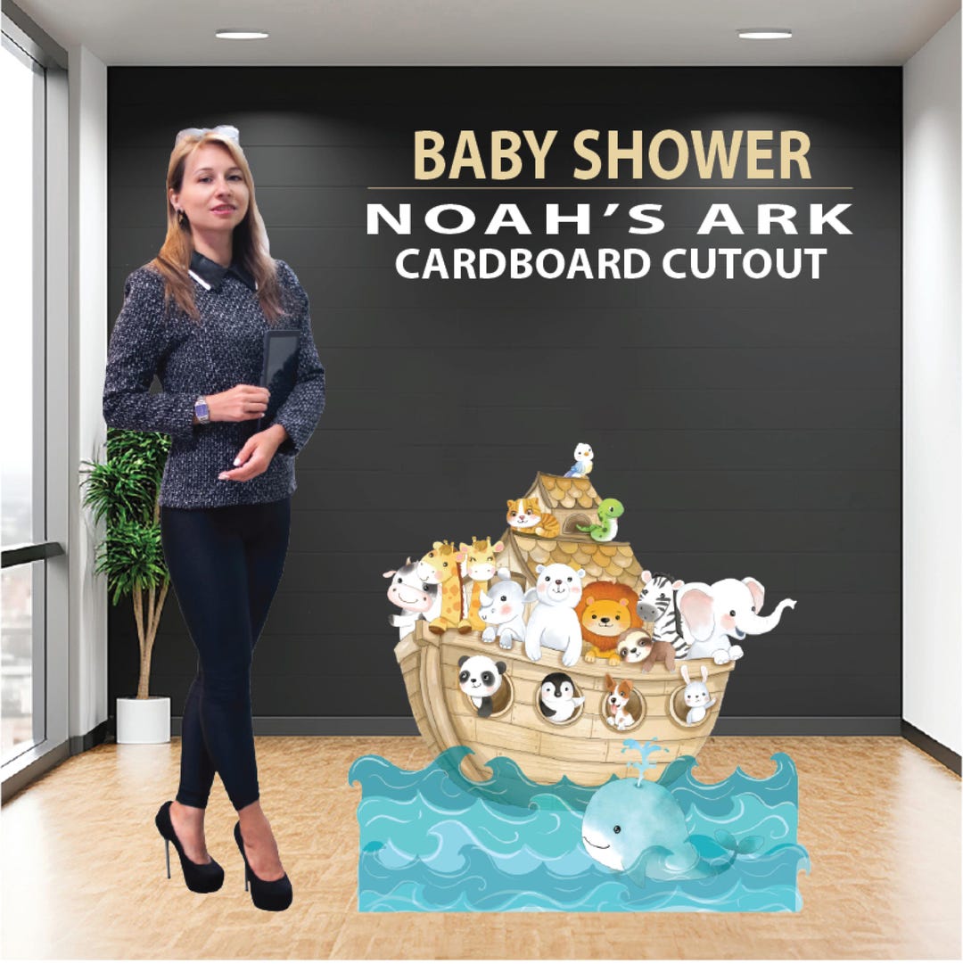 Noah's Ark Cardboard Cutout: Baby Shower Birthday Party Prop - Etsy