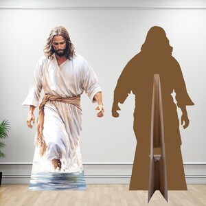 Jesus Walking on Water Cardboard Cutout Prop, Life Size Cutout ...