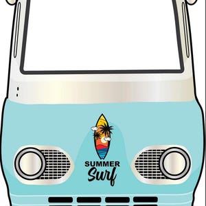 Vintage Hippie Van Cardboard Cutout Party Prop, 60s Party Decorations ...