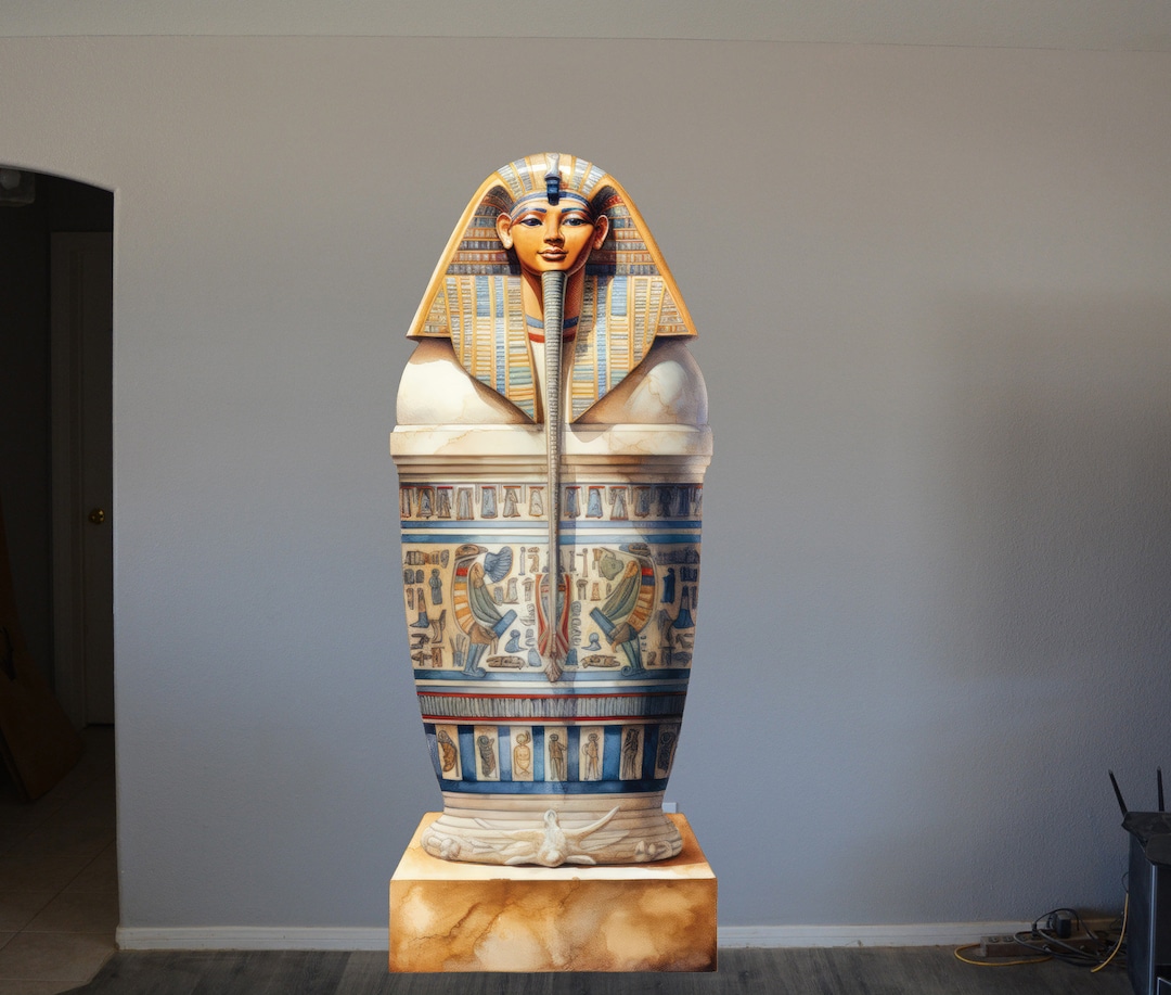 Egyptian Sarcophagus Cardboard Cutout , Free Standing With Easel on ...