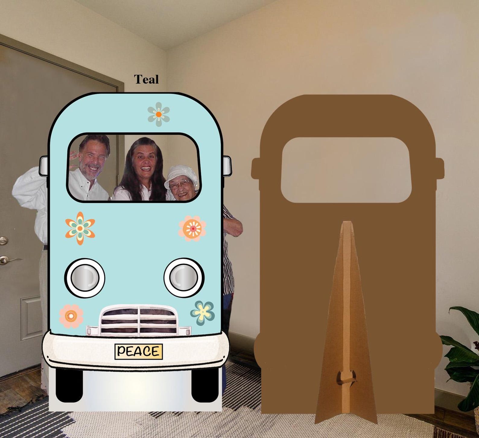 70s Retro Delivery Truck Cardboard Cutout Party Prop, 60s Party ...