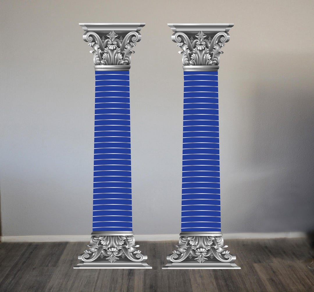 Ornate Columns Cardboard Cutout Props With Easel on the Back, Great ...