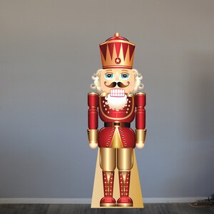 Bright Red Nutcracker Cardboard Cutout Free Standing With Easel on the ...
