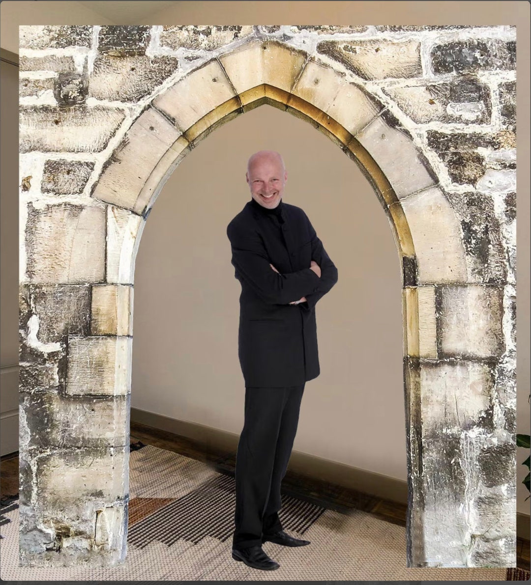 Stone Archway Cardboard Cutout in Two Pieces, Free Standing With Easel ...
