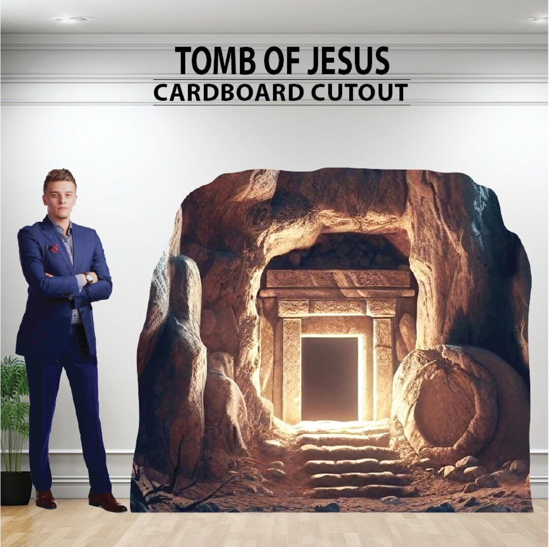Tomb of Jesus Cardboard Cutout Prop, Finished Size of Tomb is 6' Tall X ...