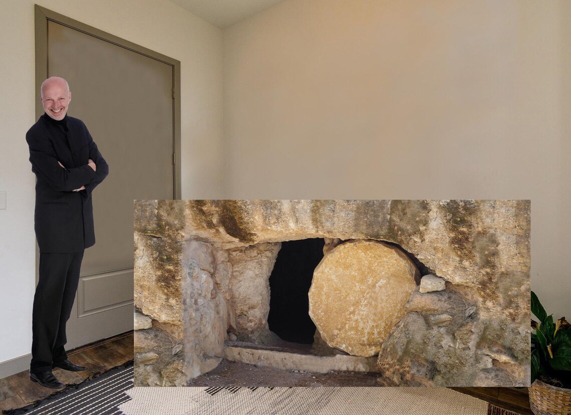 Tomb of Jesus, Easter Sunday Tomb Prop, Cardboard Cutout, With Easel 90 ...