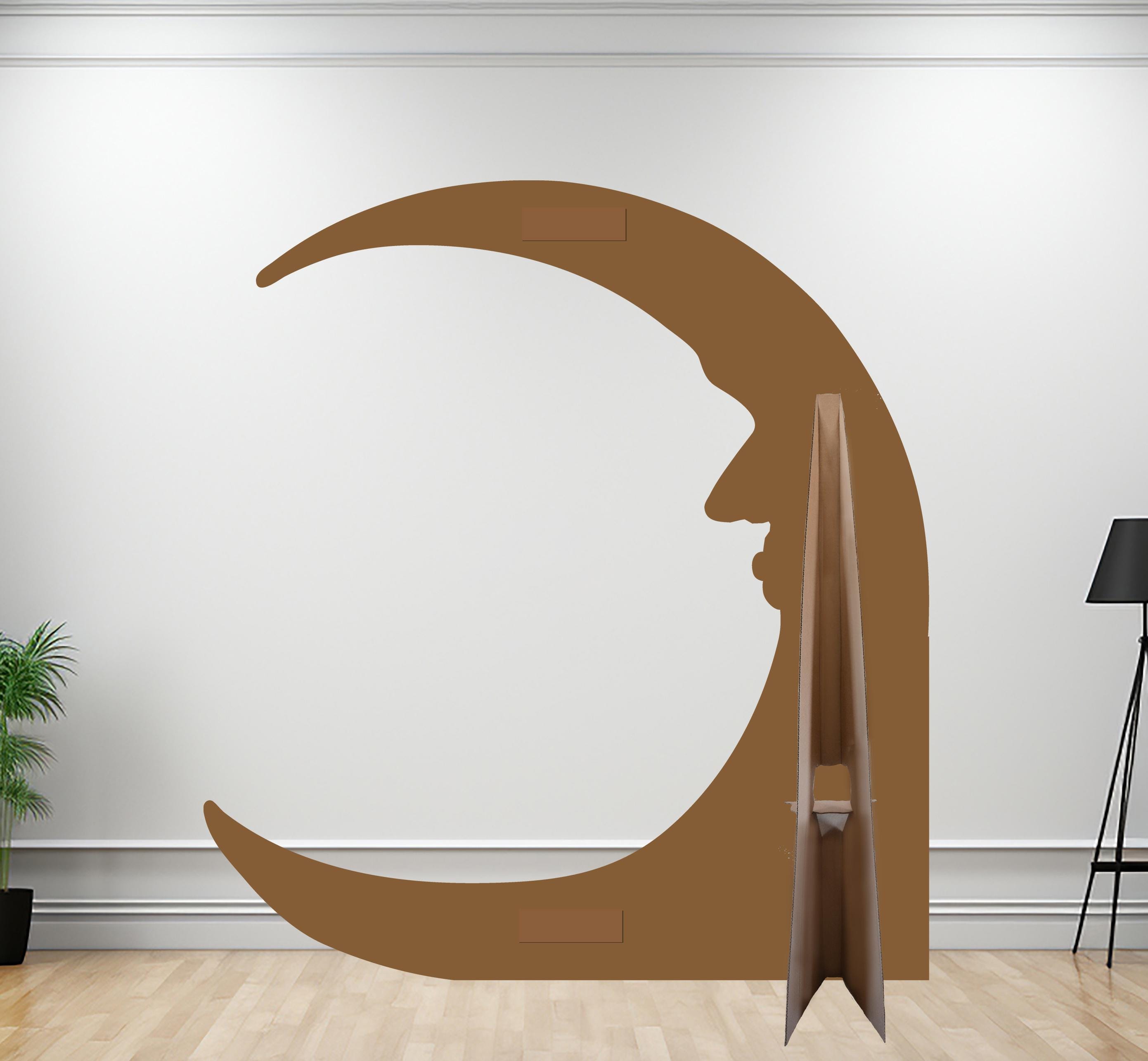 Crescent Moon Cardboard Cutout Prop Party Decoration. Over the Moon ...