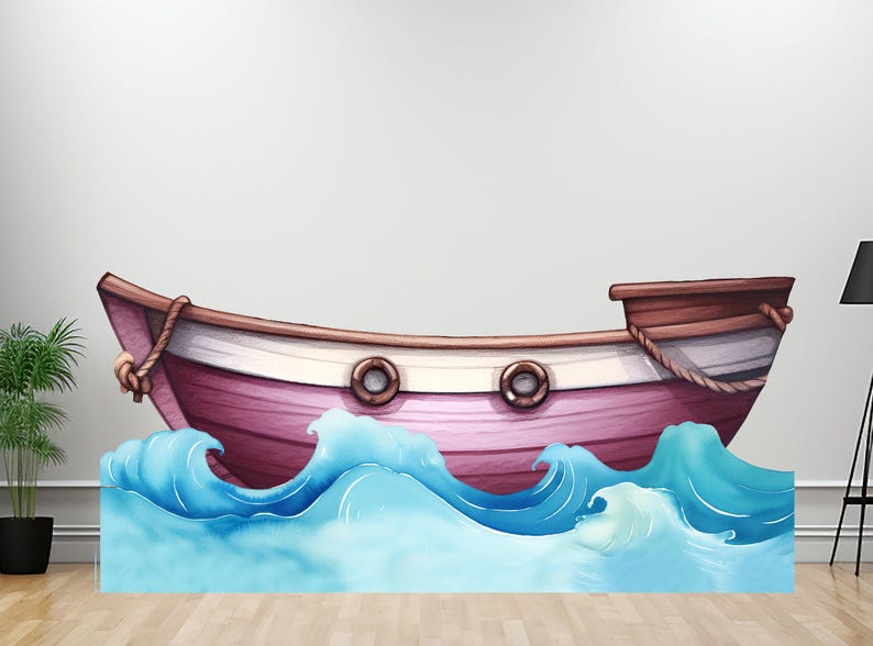 Rowboat Cardboard Cutout Party Prop, Old Boat Prop, Life Size Boat ...