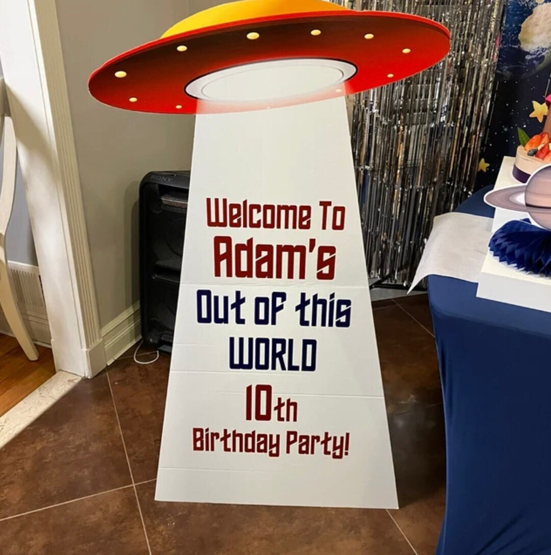 Custom Life Size Cardboard Cutout Prop of Flying Saucer for Birthday ...