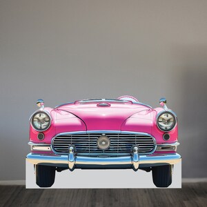 Pink Convertible Car Standup Prop Cardboard Cutout, Breast Cancer ...
