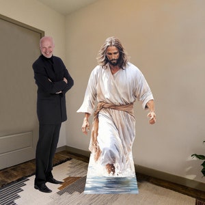 Jesus Walking on Water Cardboard Cutout Prop, Life Size Cutout ...
