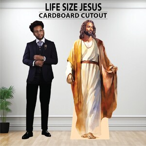 African American Jesus Life Size Cardboard Cutout Prop, Holy Week ...
