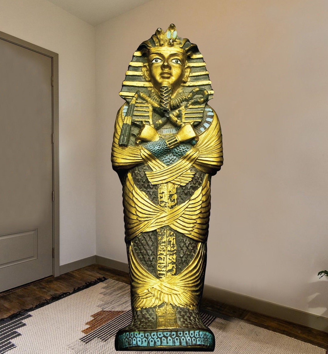 Egyptian Pharaoh Cardboard Cutout Sarcophagus Free Standing - Etsy