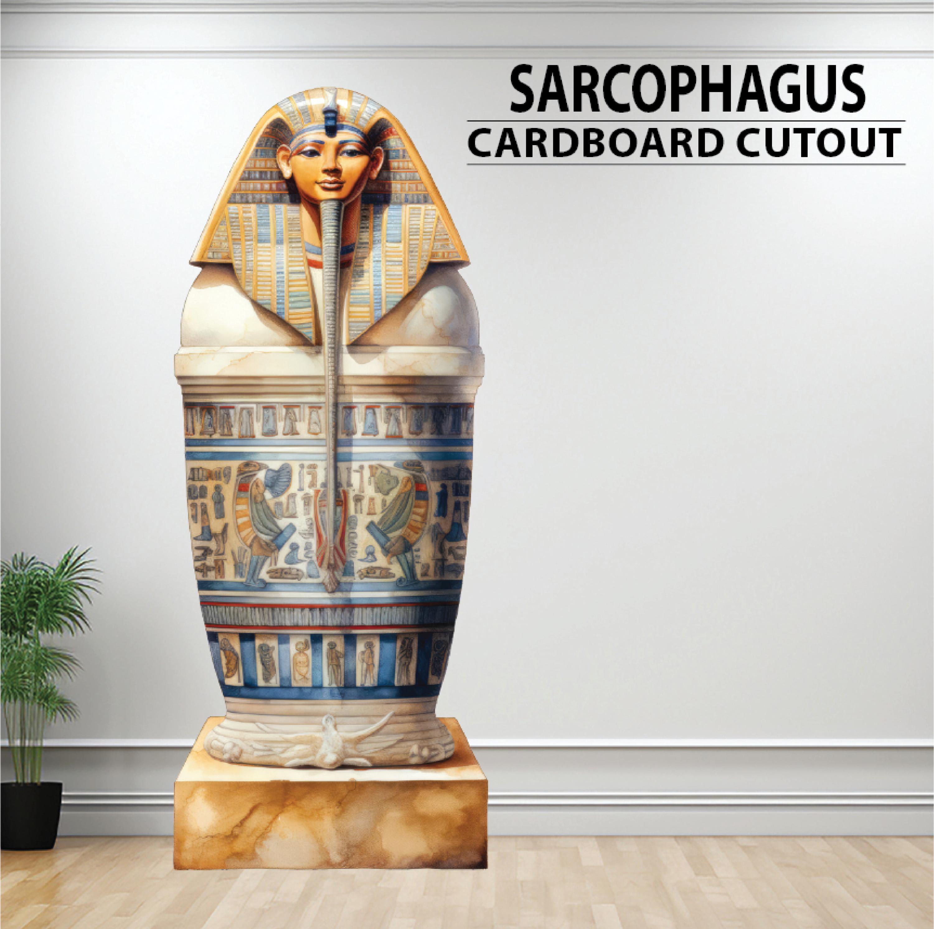 Egyptian Sarcophagus Cardboard Cutout , Free Standing With Easel on ...