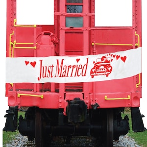 Just Married Train Caboose Custom Life Size Cardboard Prop, With Window ...
